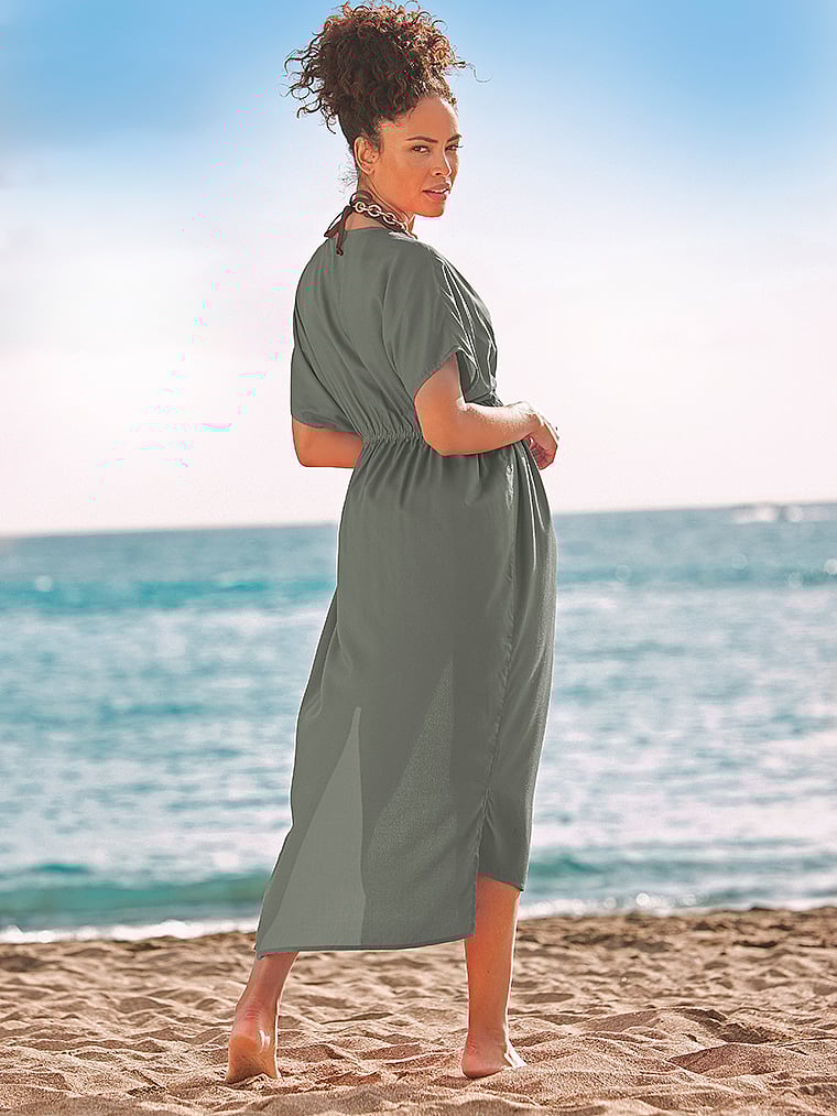 Buy Open-Front Maxi Dress Cover-Up, - Order undefined online - Victoria ...