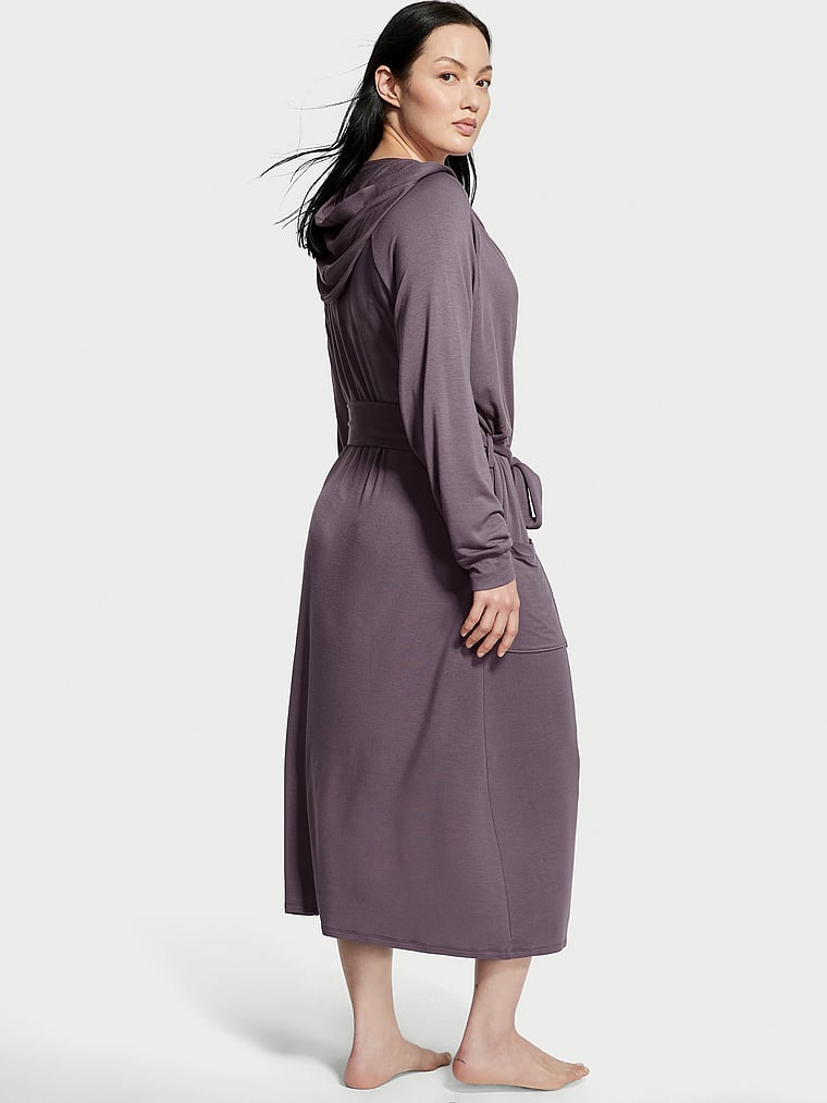 Buy Modal Terry Hooded Long Robe, - Order undefined online - Victoria's ...