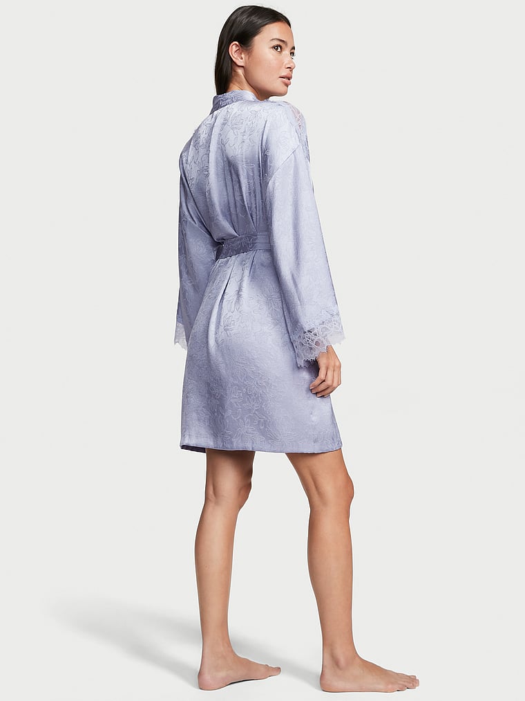 Buy Lace Inset Robe, - Order undefined online - Victoria's Secret