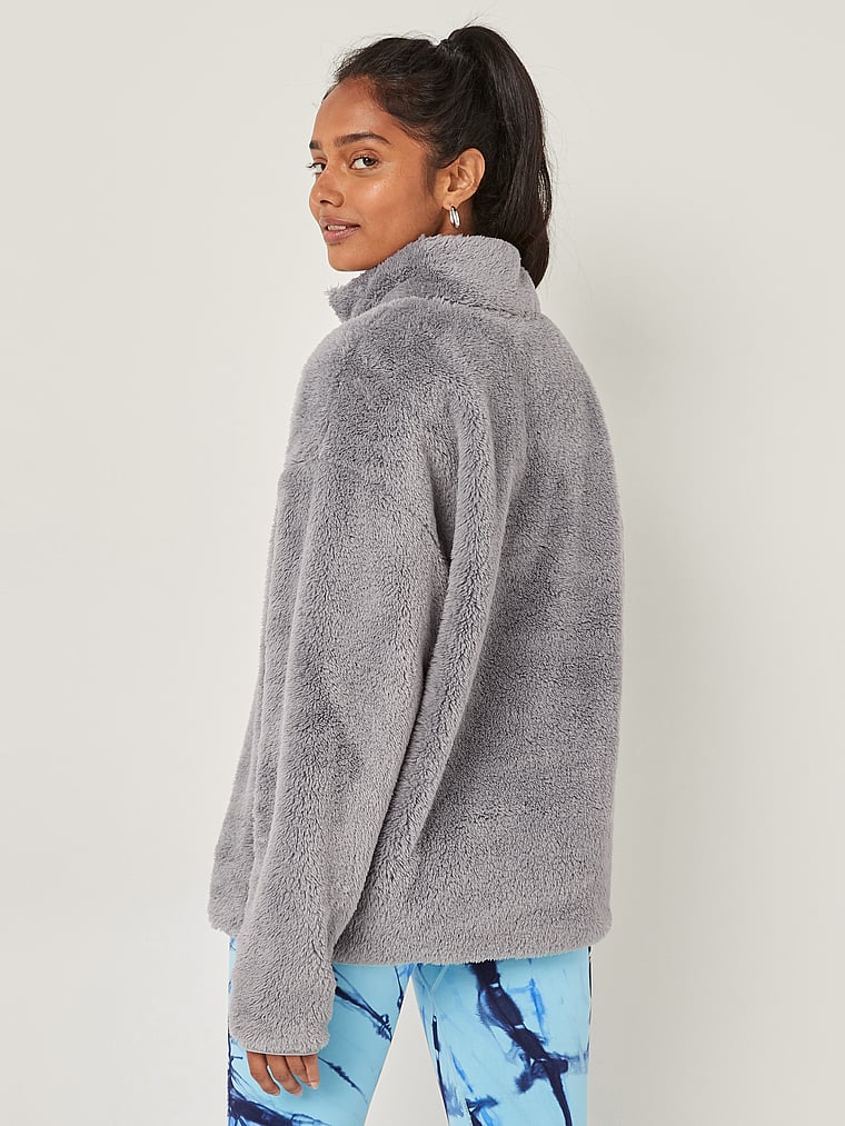 Buy Teddy Full-Zip Jacket, - Order undefined online - PINK US