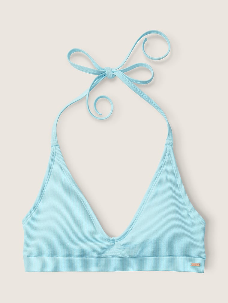 Buy Seamless Rib Bikini Top, - Order undefined online - PINK US