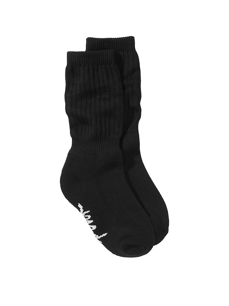 Buy Ribbed Slouch Socks, - Order undefined online - PINK