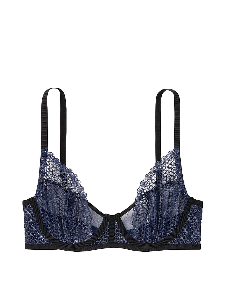 VictoriasSecret Unlined Fishnet Demi Bra - 11158420-4Q08