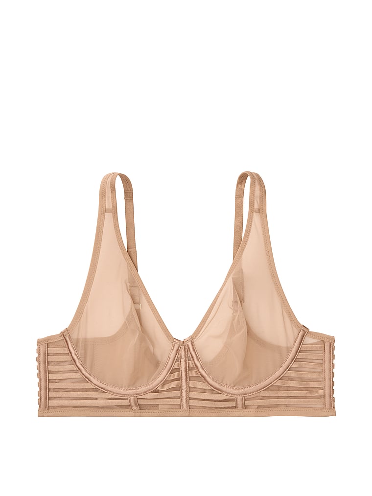 VictoriasSecret Unlined Mesh Full-coverage Plunge Bra - 11157896-4U16