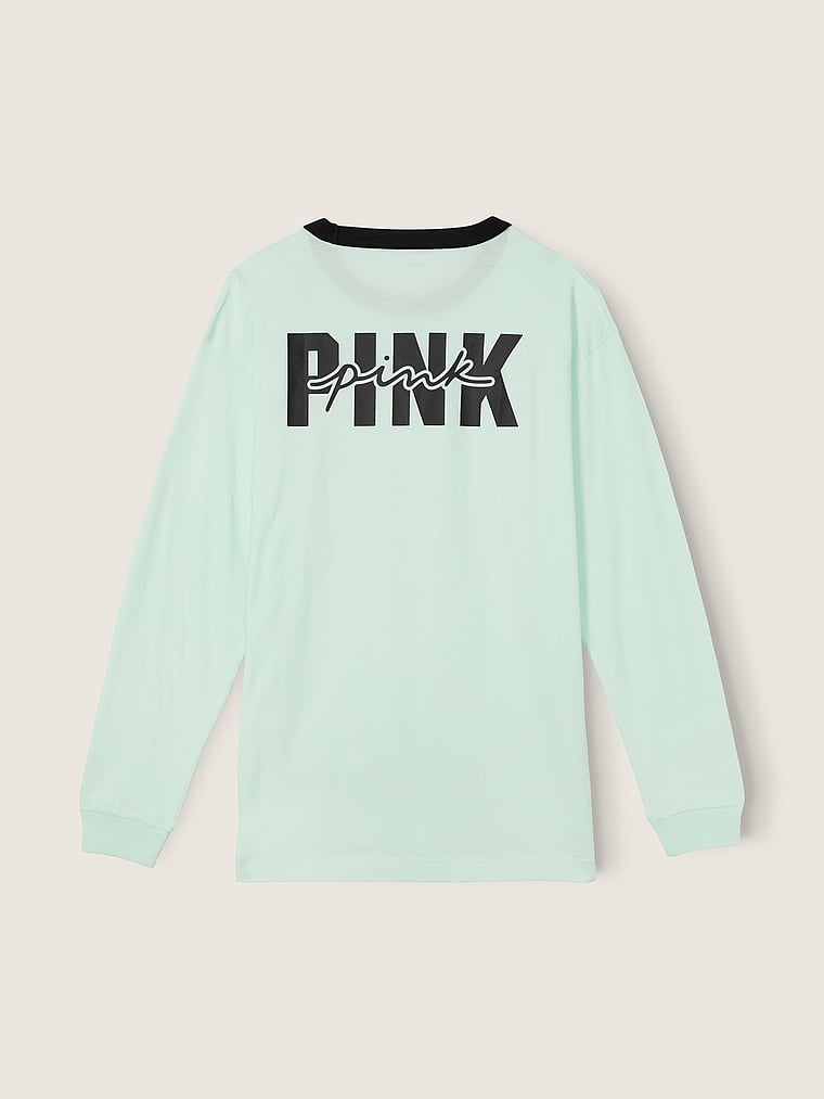 Buy Cotton Long Sleeve Campus Ringer T-Shirt, undefined - Order ...