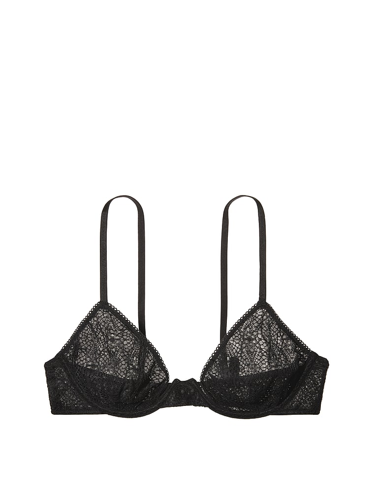 Buy Lace Quarter-cup Bralette, undefined - Order undefined online ...