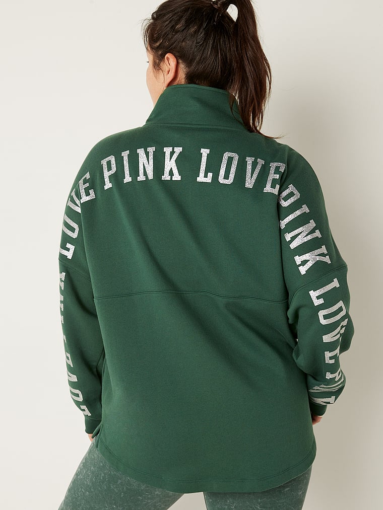 Buy Fleece Oversized Zip-Up Sweatshirt, undefined - Order undefined ...