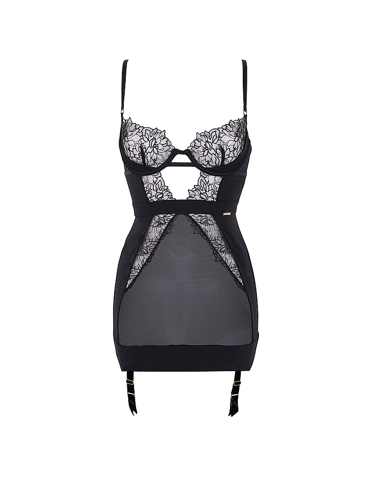 Alanna Underwire Longline Basque - BLUEBELLA - vs - Victoria's Secret US
