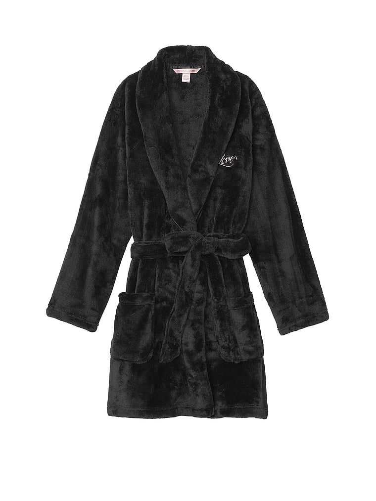 VictoriasSecret The Cozy Hooded Short Robe - 11138878-48GD
