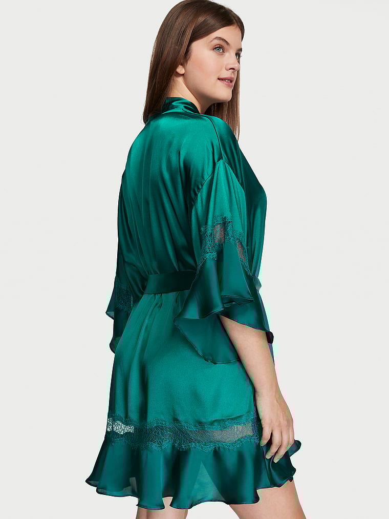 Buy Flounce Satin Robe, - Order undefined online - Victoria's Secret US