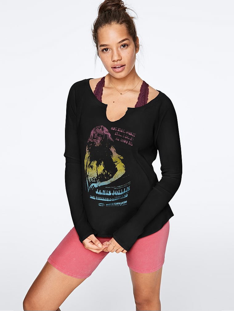 VictoriasSecret Long Sleeve Band Tee - 11172159-3XZS
