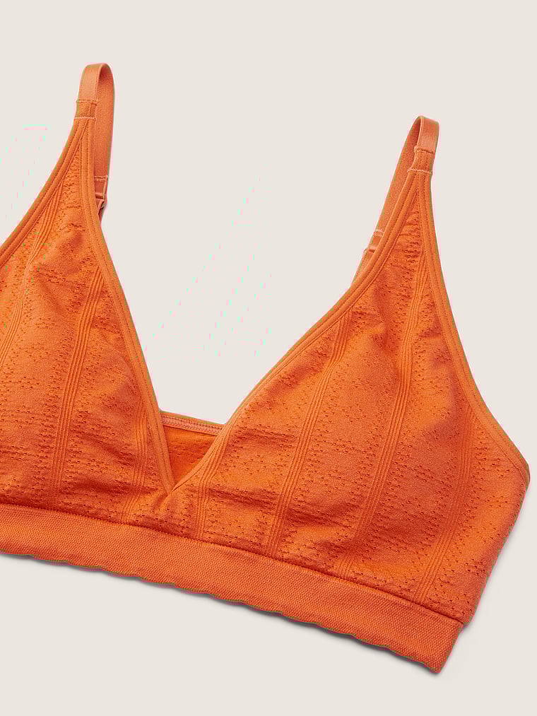 Buy Soft Seamless Pointelle Lightly Lined Bralette, - Order undefined ...