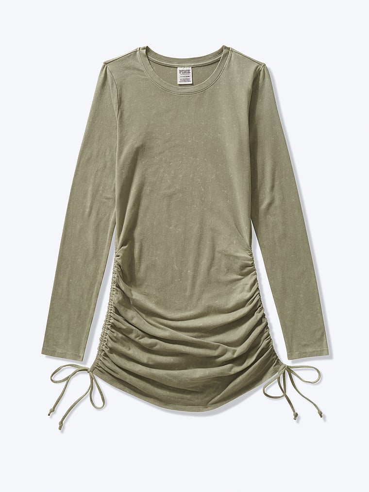 Buy Ruched Side Dress, undefined - Order undefined online - PINK US