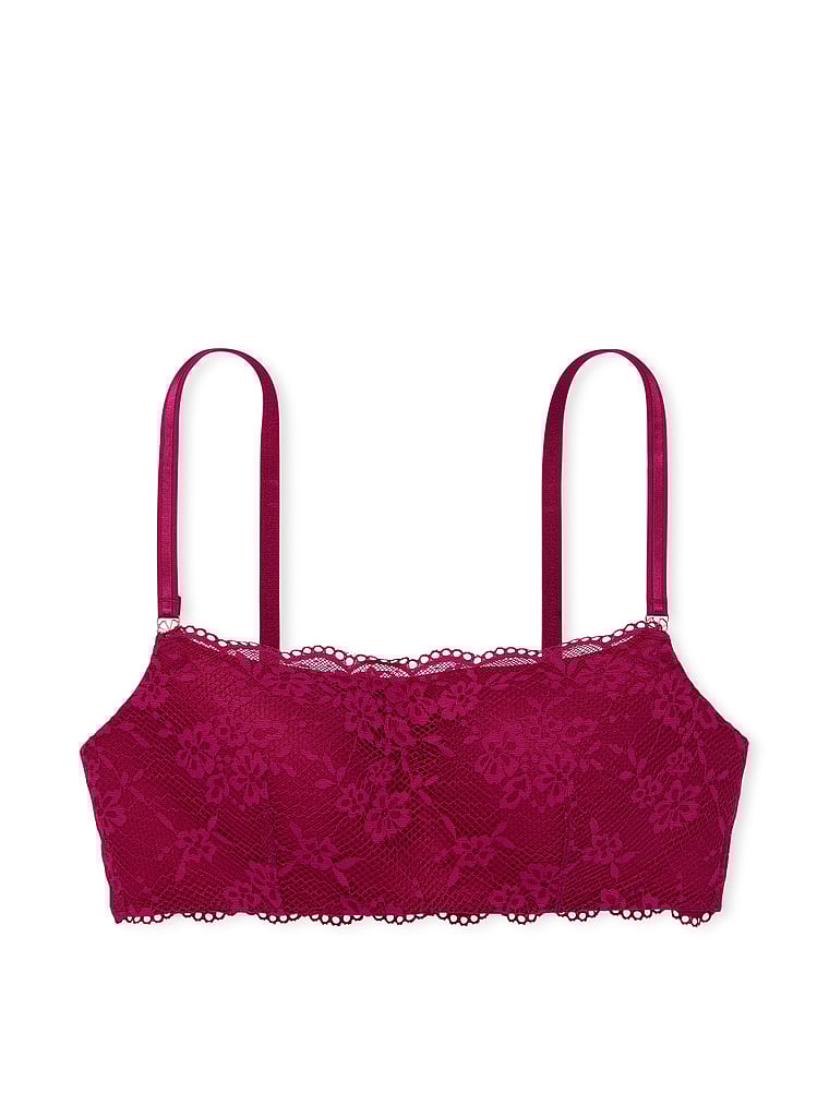 Buy Lace Straight-Neck Lounge Bra, - Order undefined online - Victoria ...