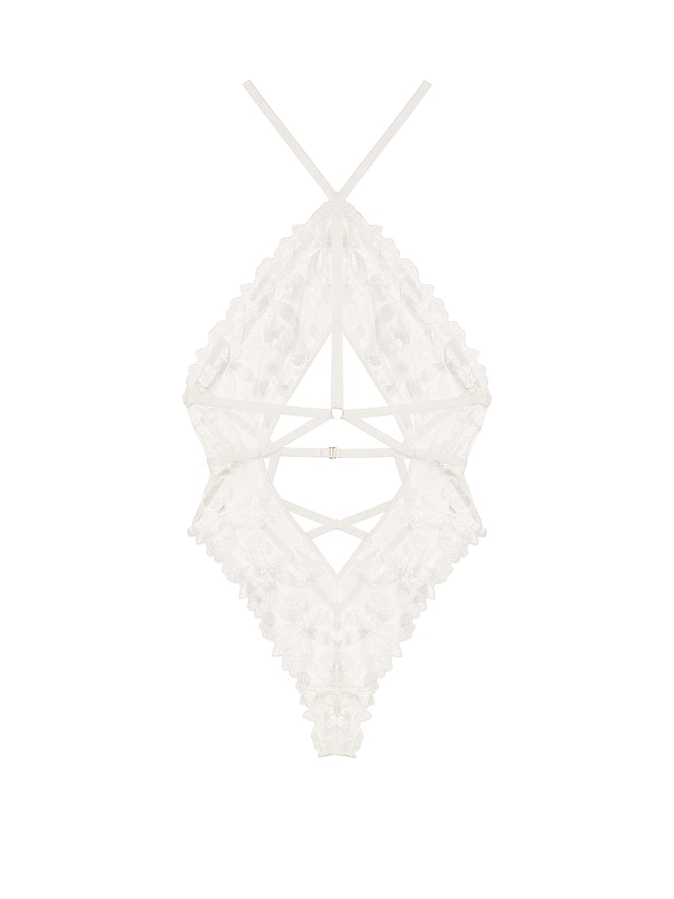 Buy Strappy Floral Embroidered Teddy, - Order undefined online ...