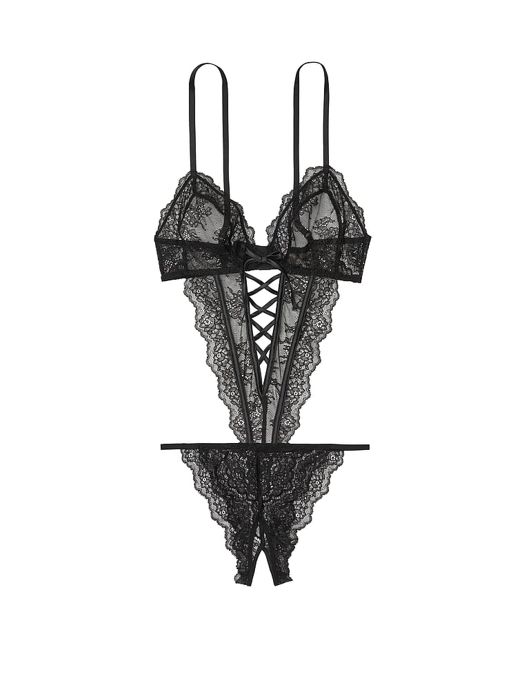 Buy Unlined Ouvert Lace Teddy, - Order undefined online - Victoria's ...