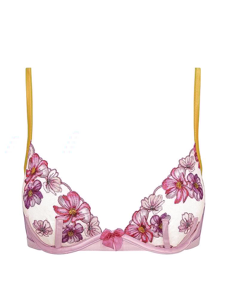 Buy Falling Floral Embroidery Bra, - Order undefined online - Victoria ...