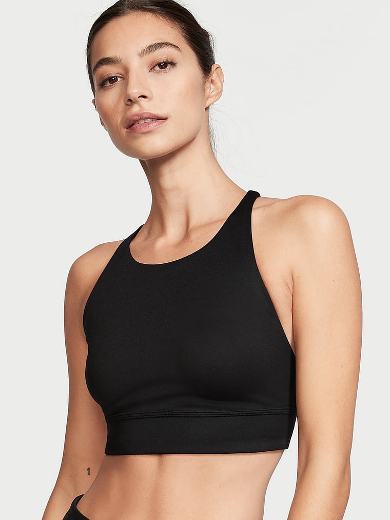 Buy Allure Logo Charm High-Neck Halter Bra, - Order undefined online ...