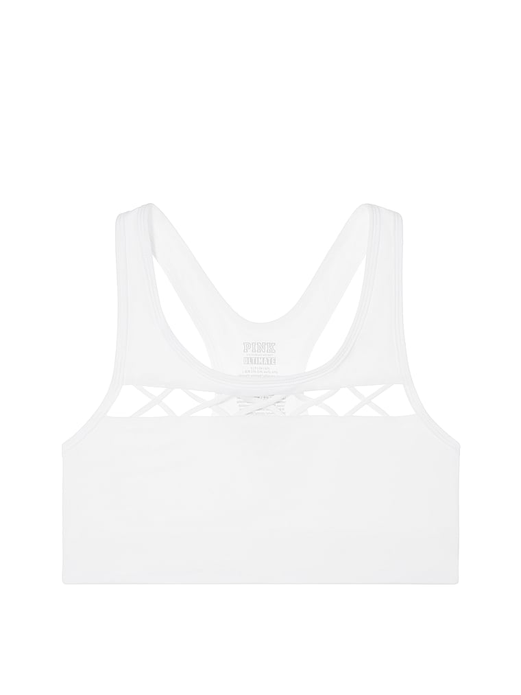 Buy Gym Strappy Front Sports Bra, undefined - Order undefined online - PINK