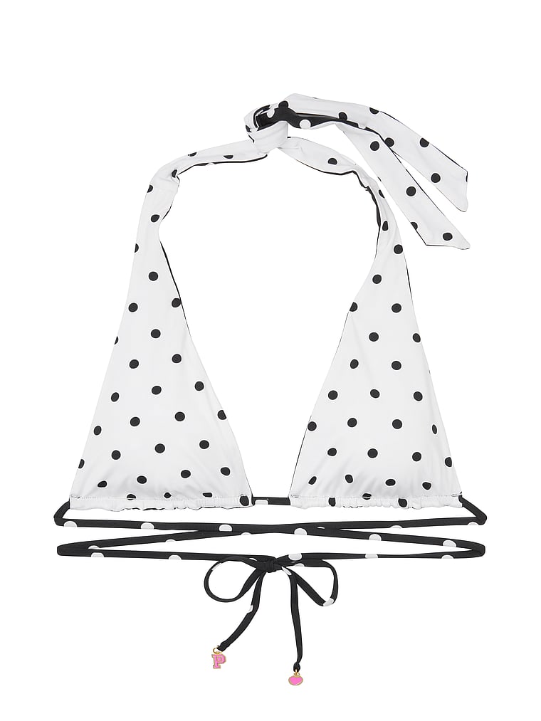 Buy Reversible Triangle Halter Top, - Order undefined online - PINK