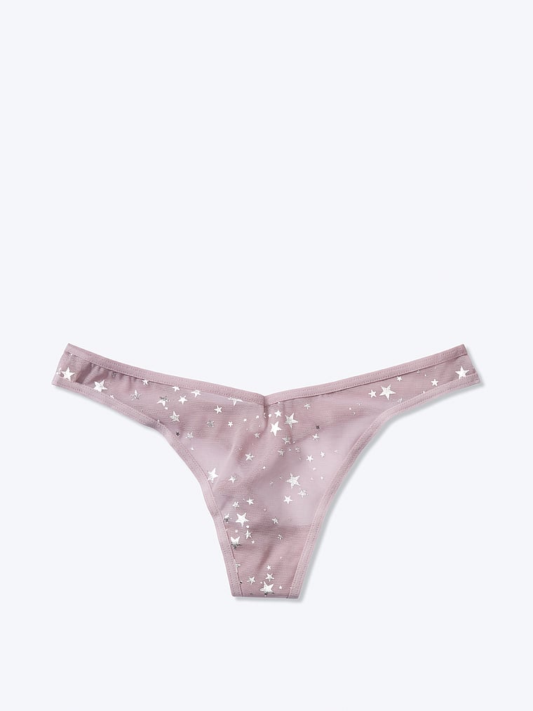 Buy Mesh Thong, - Order undefined online - PINK