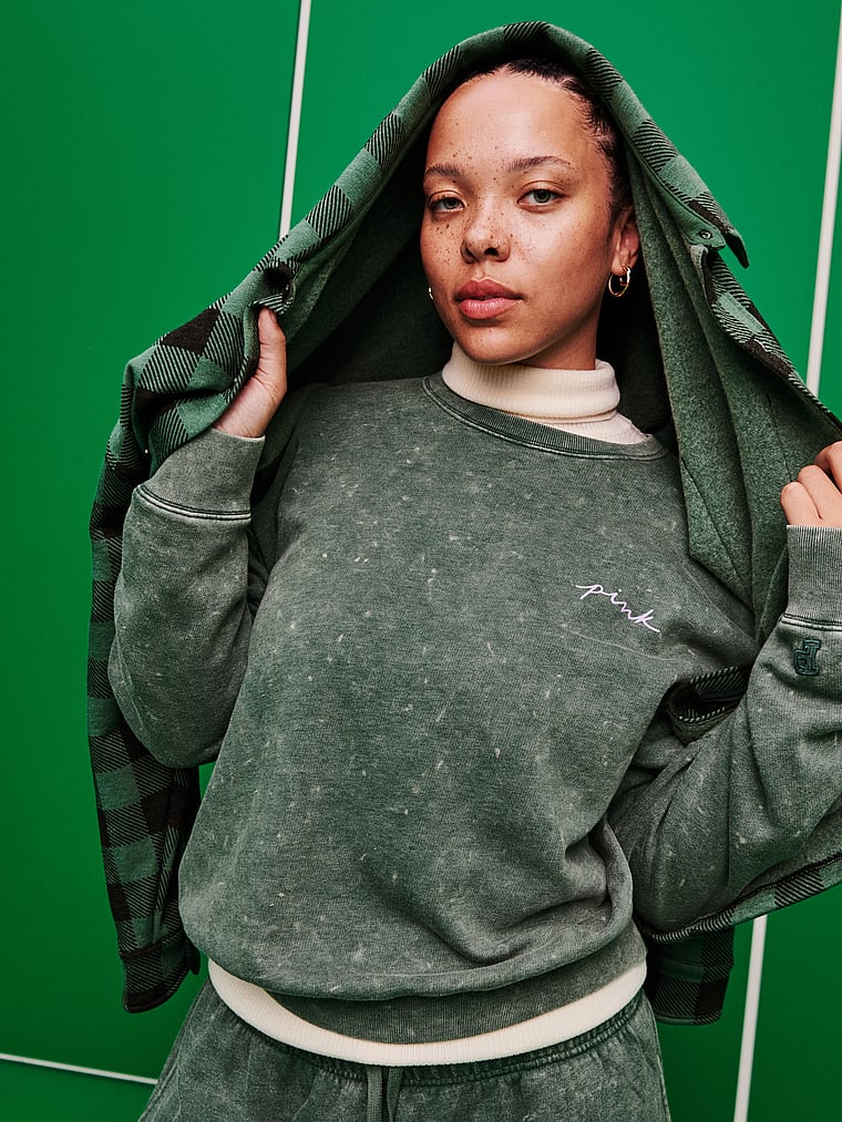 Buy Fleece Shacket, - Order undefined online - PINK US