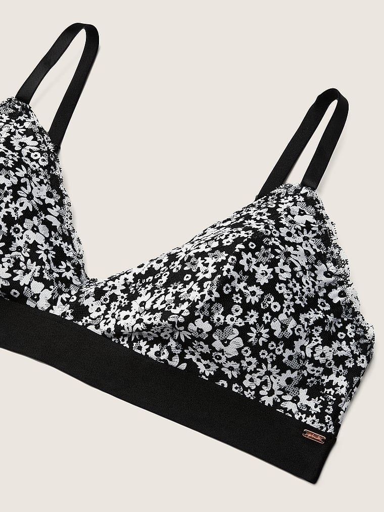 Buy Lace Triangle Bralette, undefined - Order undefined online - PINK US