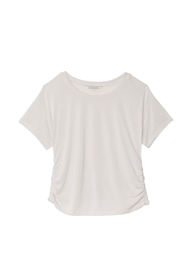Buy Ruched-Side Crewneck Tee, - Order undefined online - Victoria's ...
