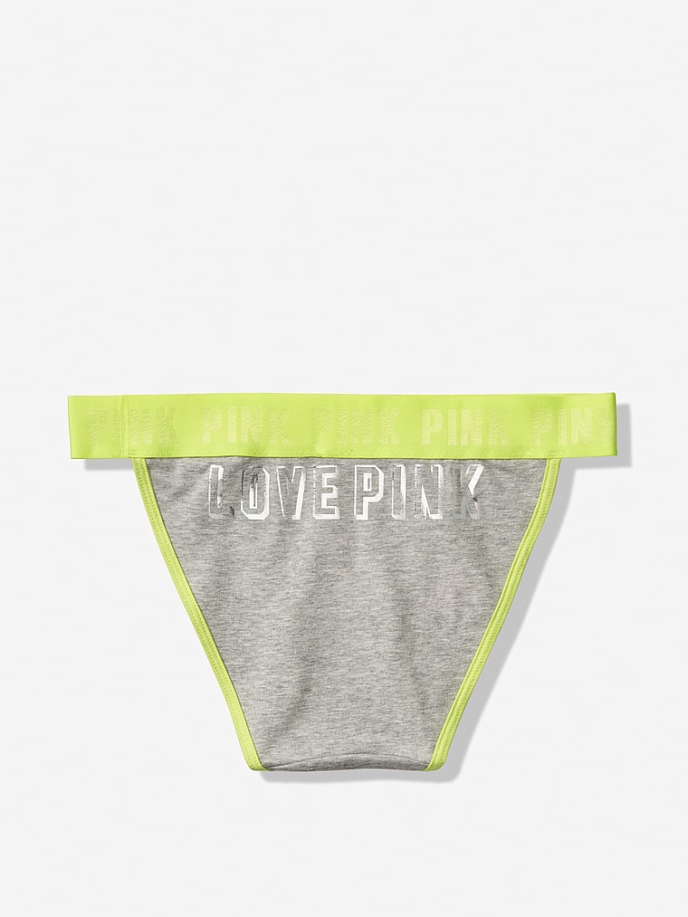 VictoriasSecret High Leg Logo Bikini - 11157366-3Z6M