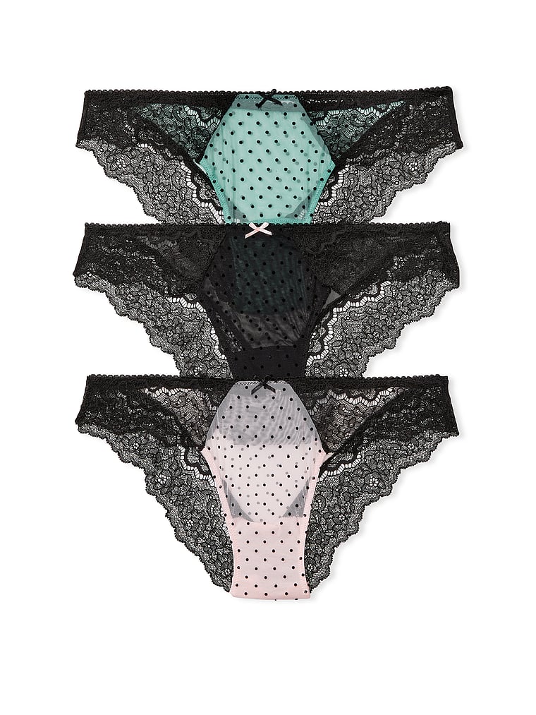Buy 3-Pack Mesh Lace Cheekini Panties, undefined - Order undefined ...