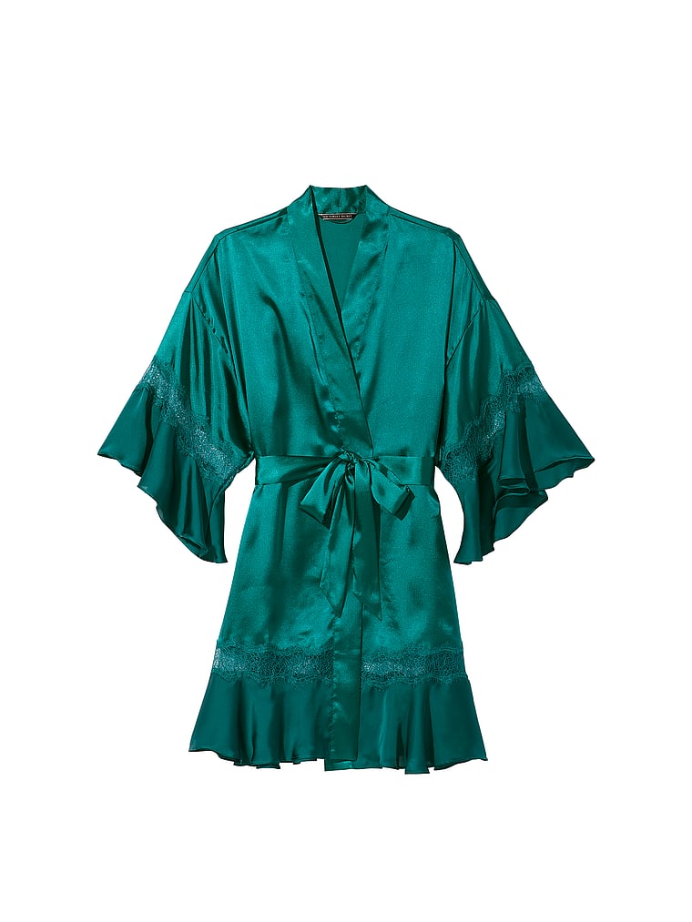 Buy Flounce Satin Robe, - Order undefined online - Victoria's Secret US