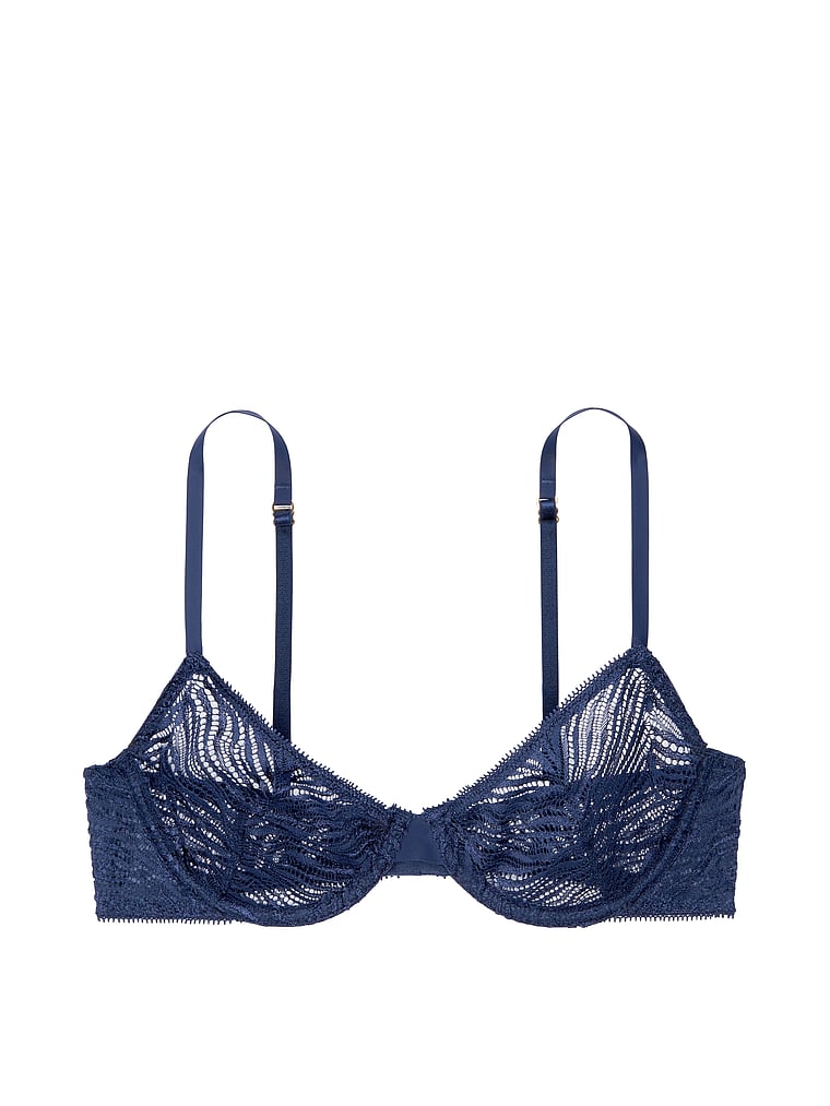 VictoriasSecret Unlined Zebra Lace Demi Bra - 11158752-98L4