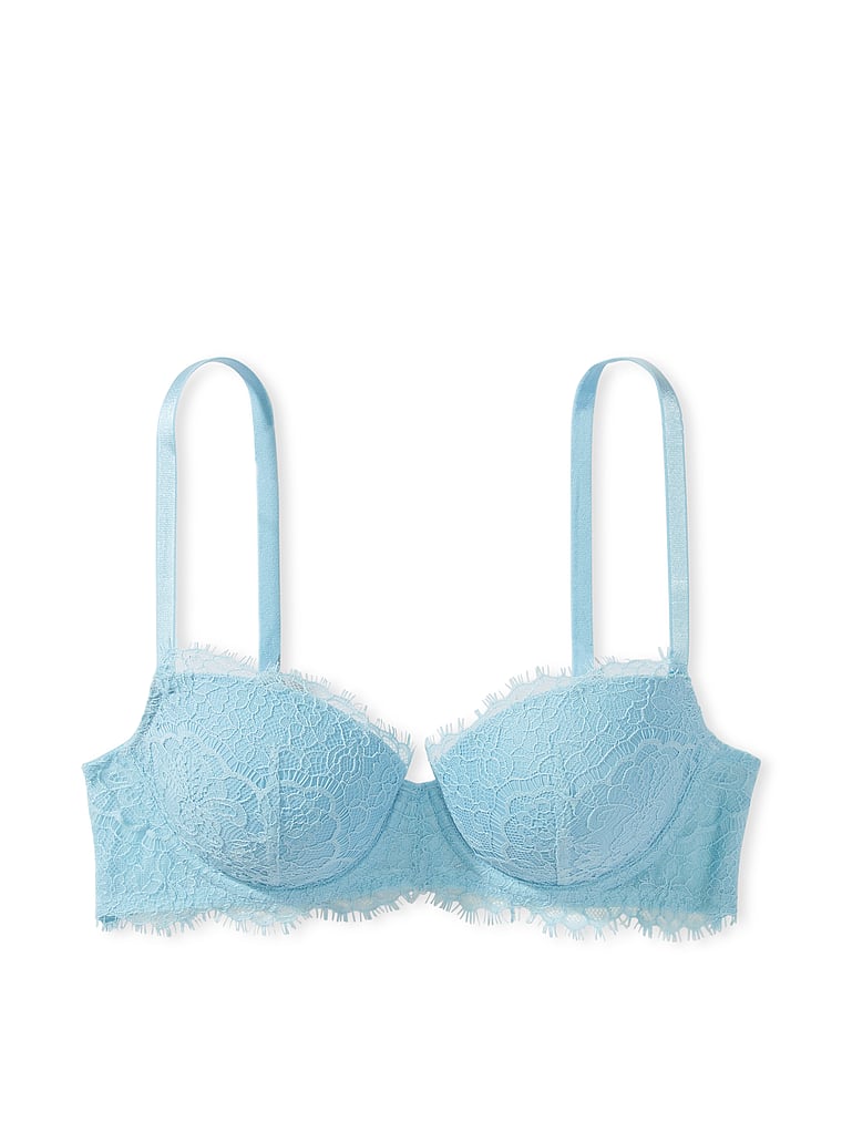 Buy Lightly Lined Lace Demi Bra, Blue Topaz - Order Bras online ...