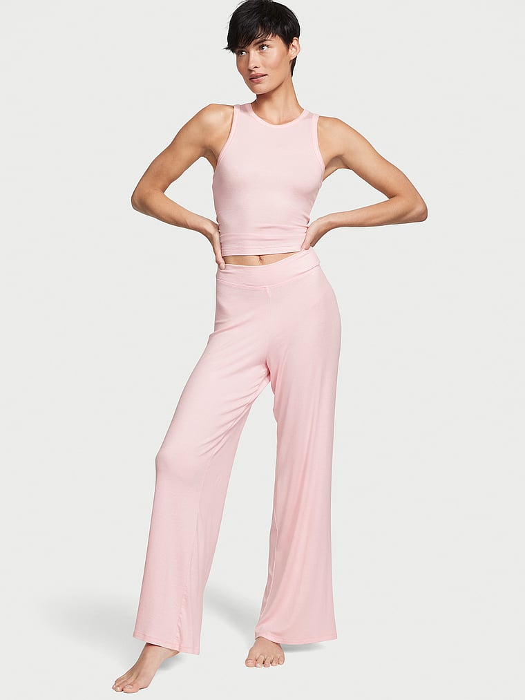 Buy Ribbed Modal Tank & Pants Set - Order Pajamas Sets online ...