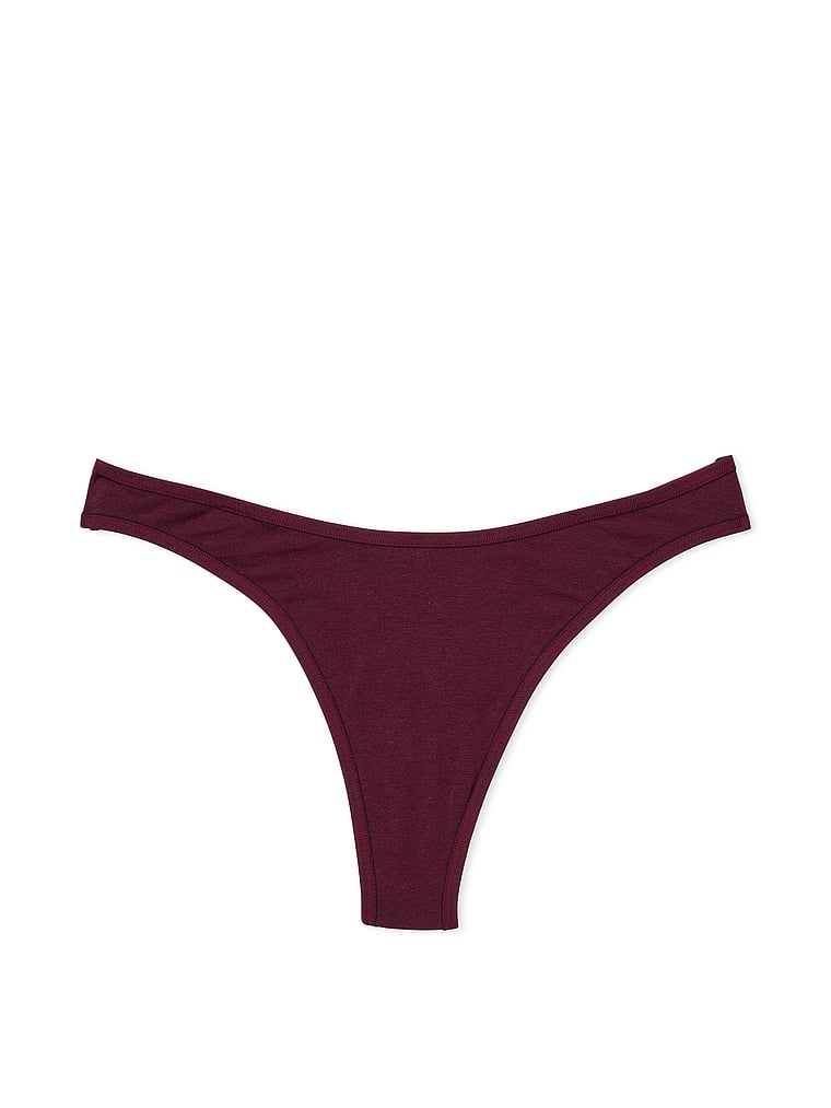 Buy Stretch Cotton High-Leg Scoop Thong Panty - Order Panties online ...