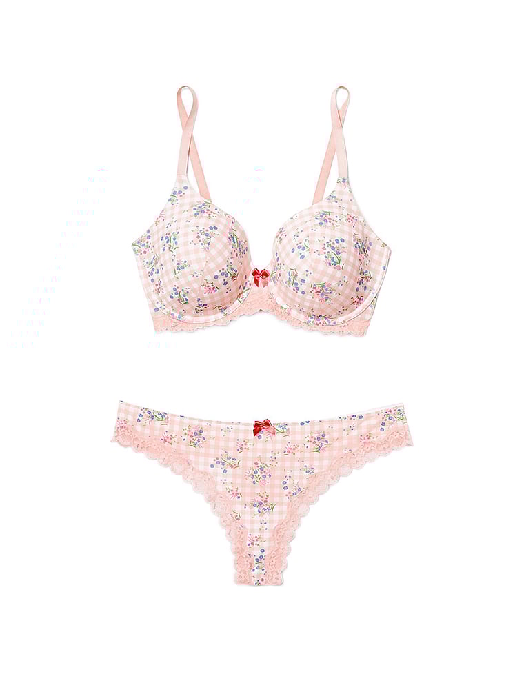 Nare Full Coverage Push-Up Bra + Panty Set - Adore Me - vs