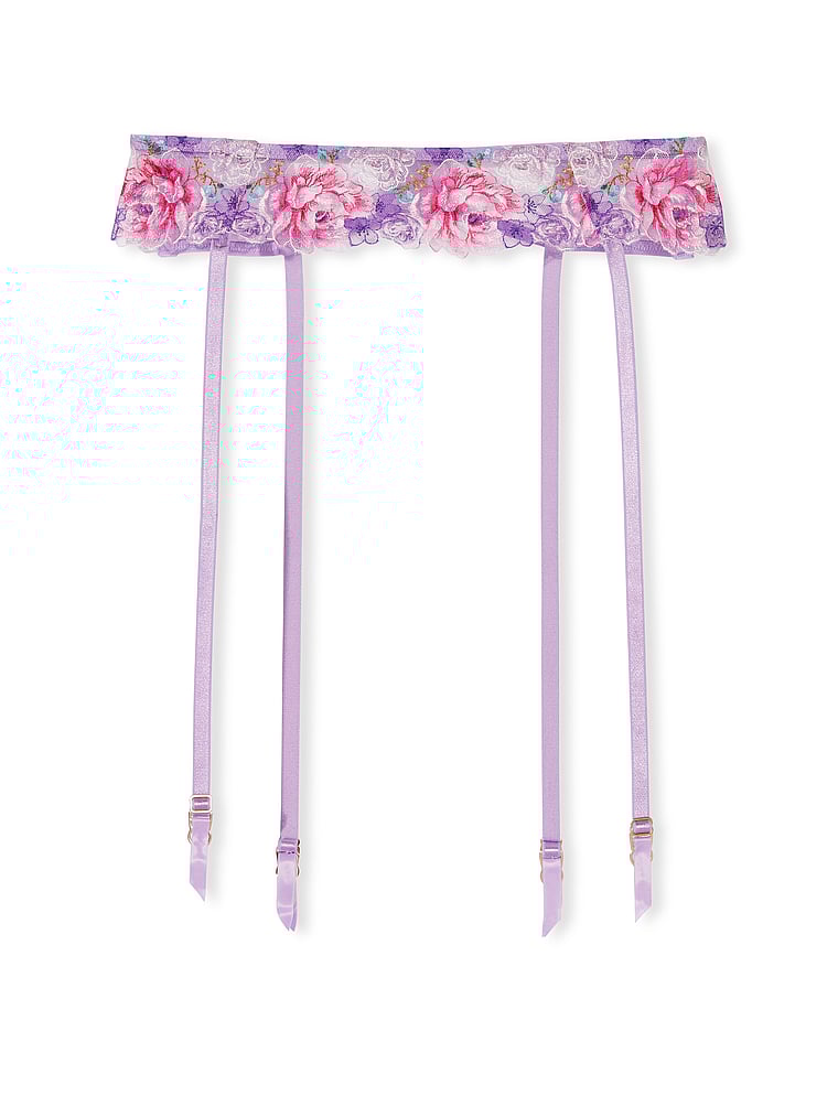 Buy Floral Embroidery Garter, Electric Blooms - Order Garters online ...