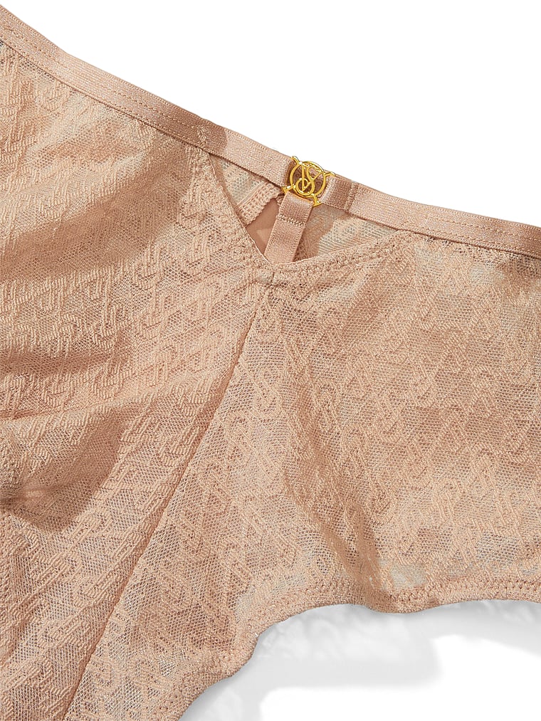 Buy Icon by Victoria's Secret Icon Lace Cheeky Panty, Praline - Order ...