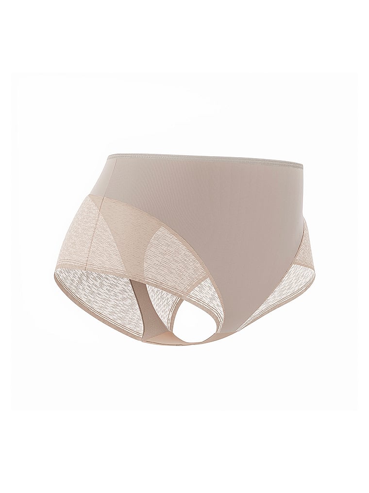 Buy Moderate Compression Tummy Control Sheer Lace Shaper Panty, Cream ...