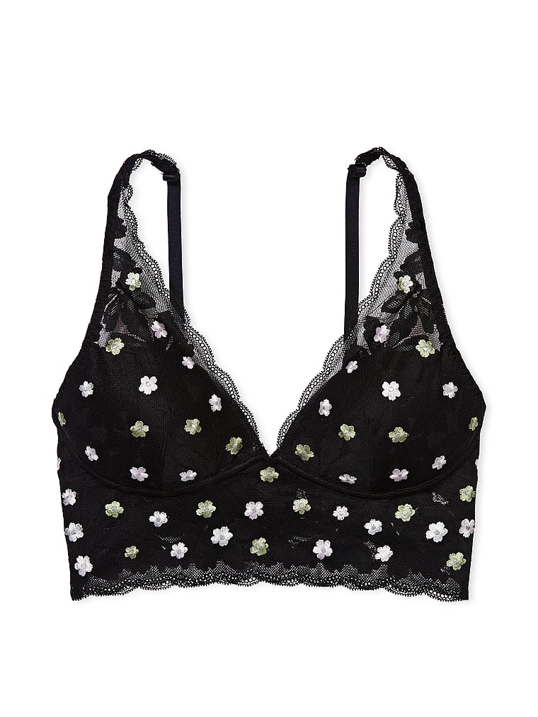 Buy Lace Lightly Lined Plunge Bralette, - Order undefined online - PINK US