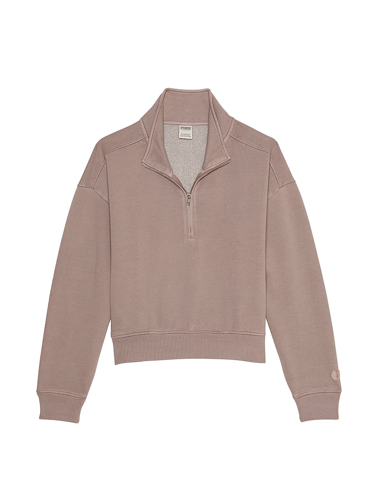 Buy Premium Fleece Half-Zip Sweatshirt, - Order undefined online - PINK US