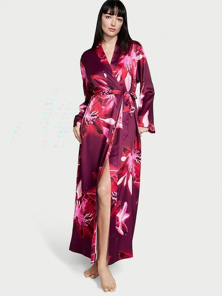 Buy Satin Long Robe, - Order undefined online - Victoria's Secret