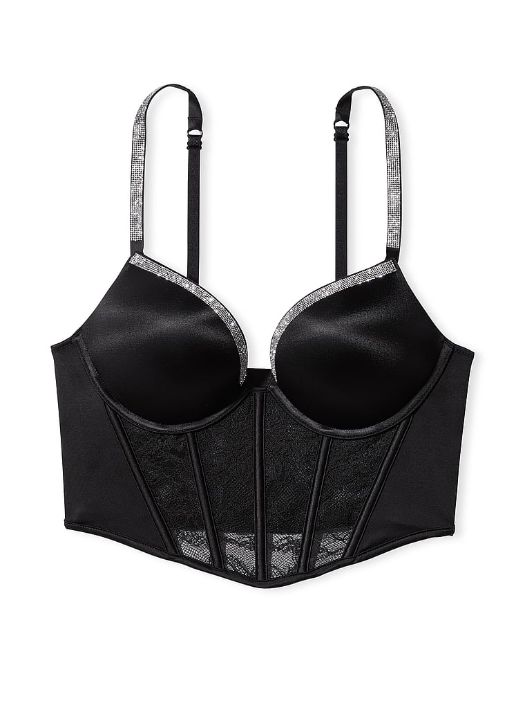 Buy Bombshell Add-2-Cups Shine Strap Push-Up Corset Top, - Order undefined online - Victoria's ...